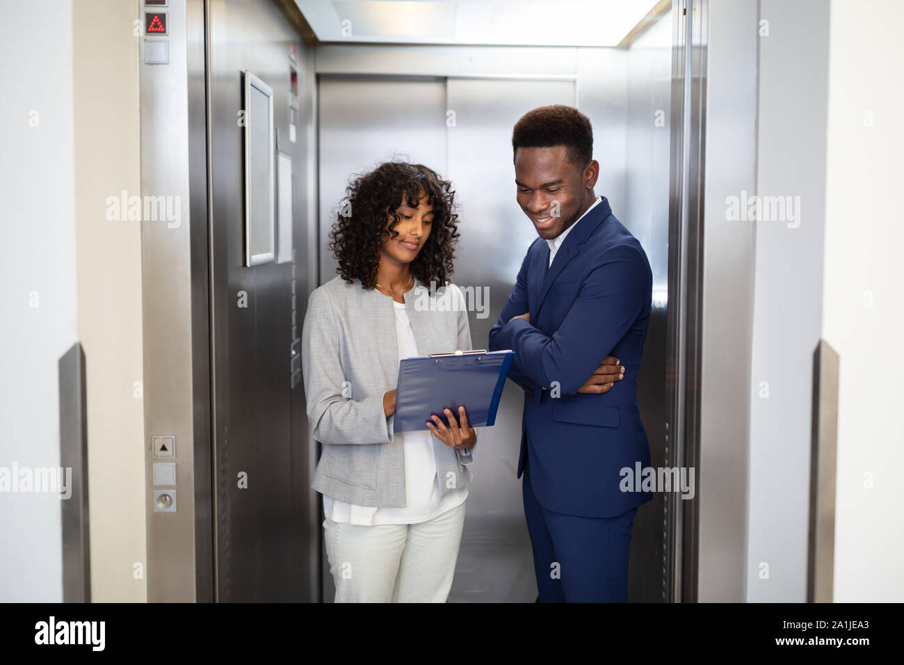 People Inside Elevator