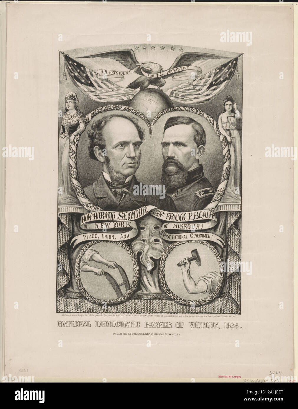 National democratic banner hi-res stock photography and images - Alamy