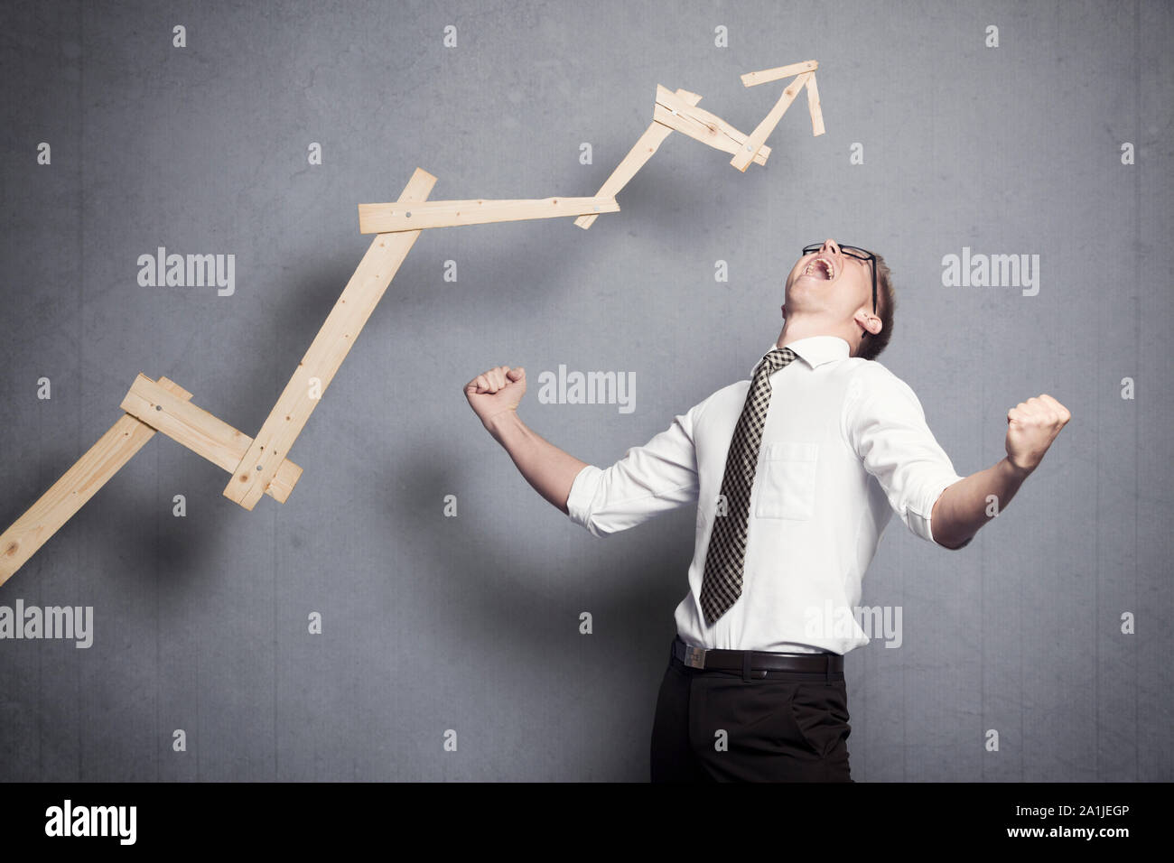 Great business achievement Stock Photo - Alamy