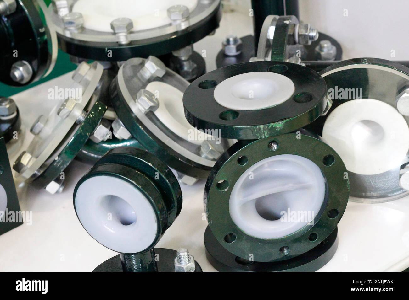 Crosspiece, branch, tee of Du 50. It is made by method of rotational lining by a ftoroplast ...