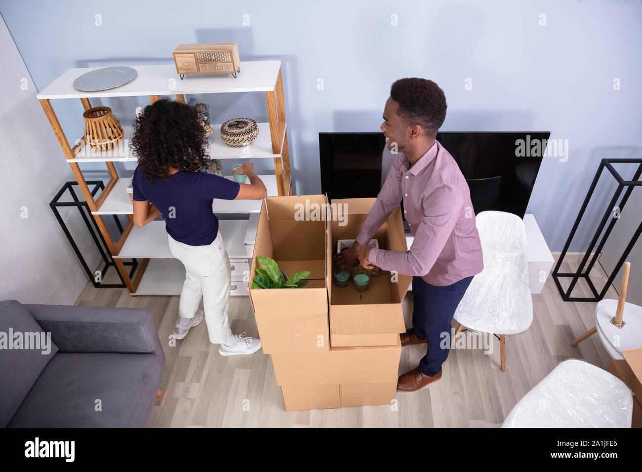 Boxes change hi-res stock photography and images - Alamy