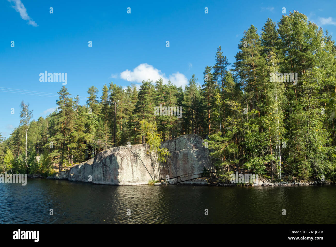 The Verla rock painting in Valkeala, Finland Stock Photo - Alamy