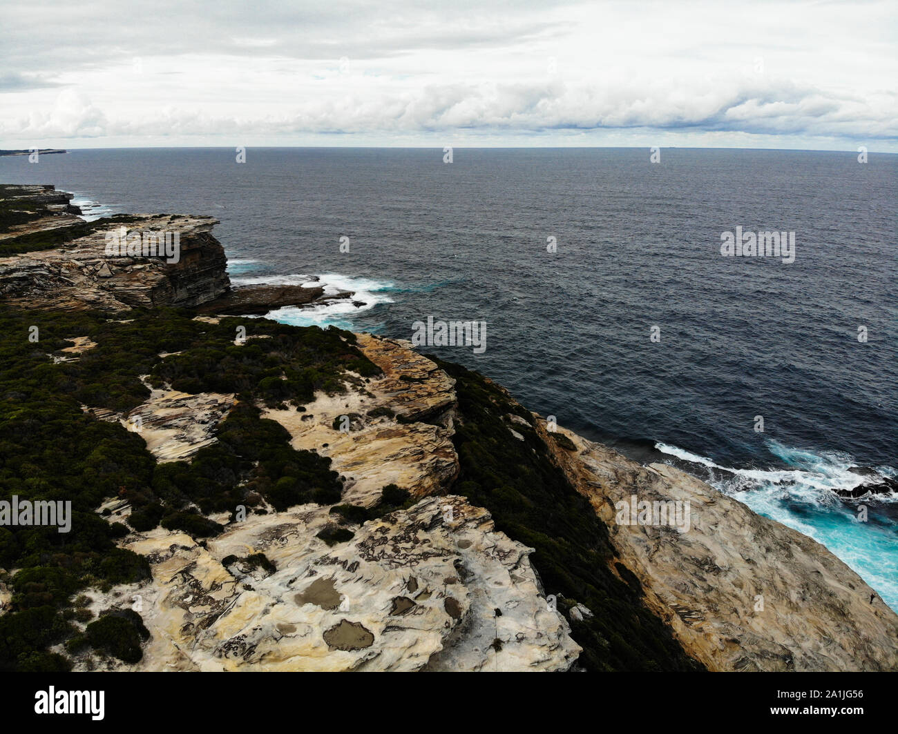 Aerial drone view cliff top hi-res stock photography and images - Alamy