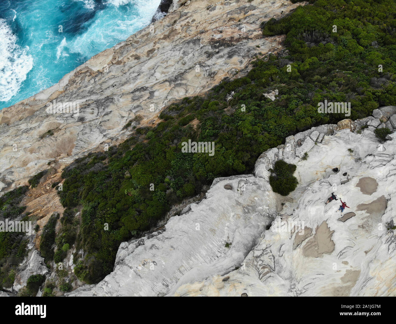 Aerial drone view cliff top hi-res stock photography and images - Alamy