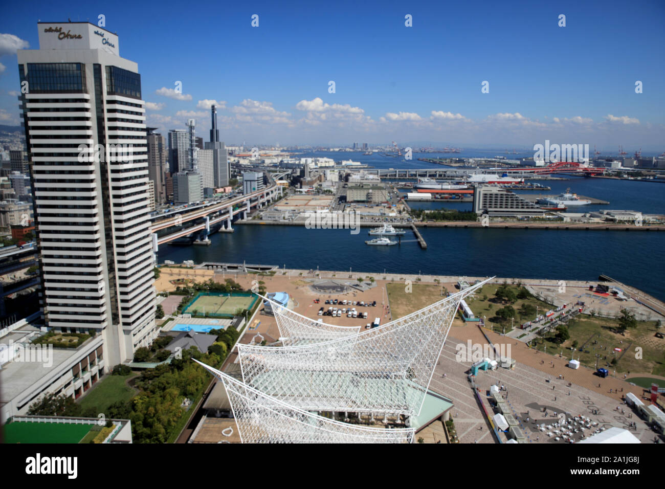 A view of Kobe Harbour Stock Photo - Alamy