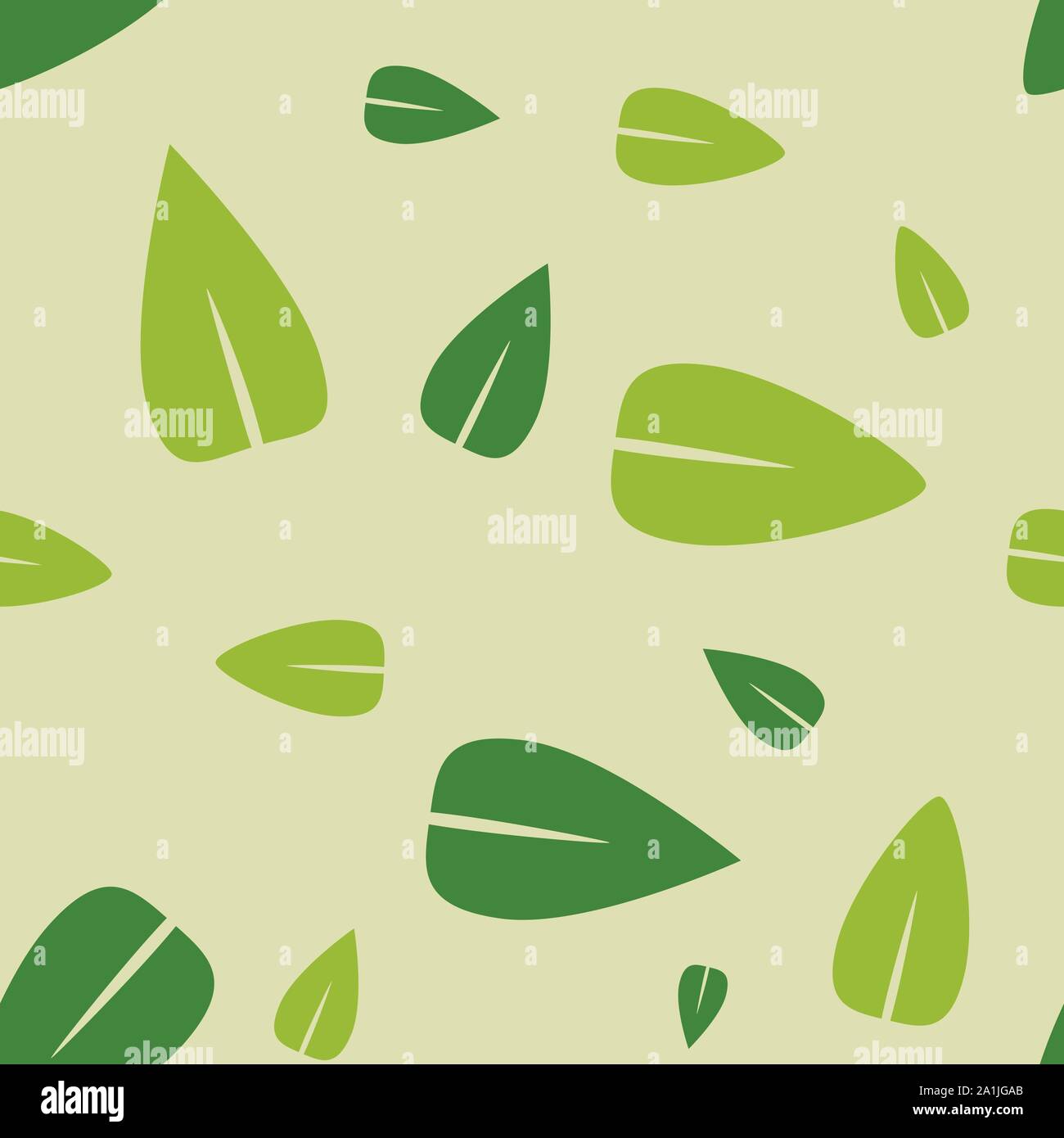 Leaves Pattern. Simple and solid Endless leaf Background. Flat color ...