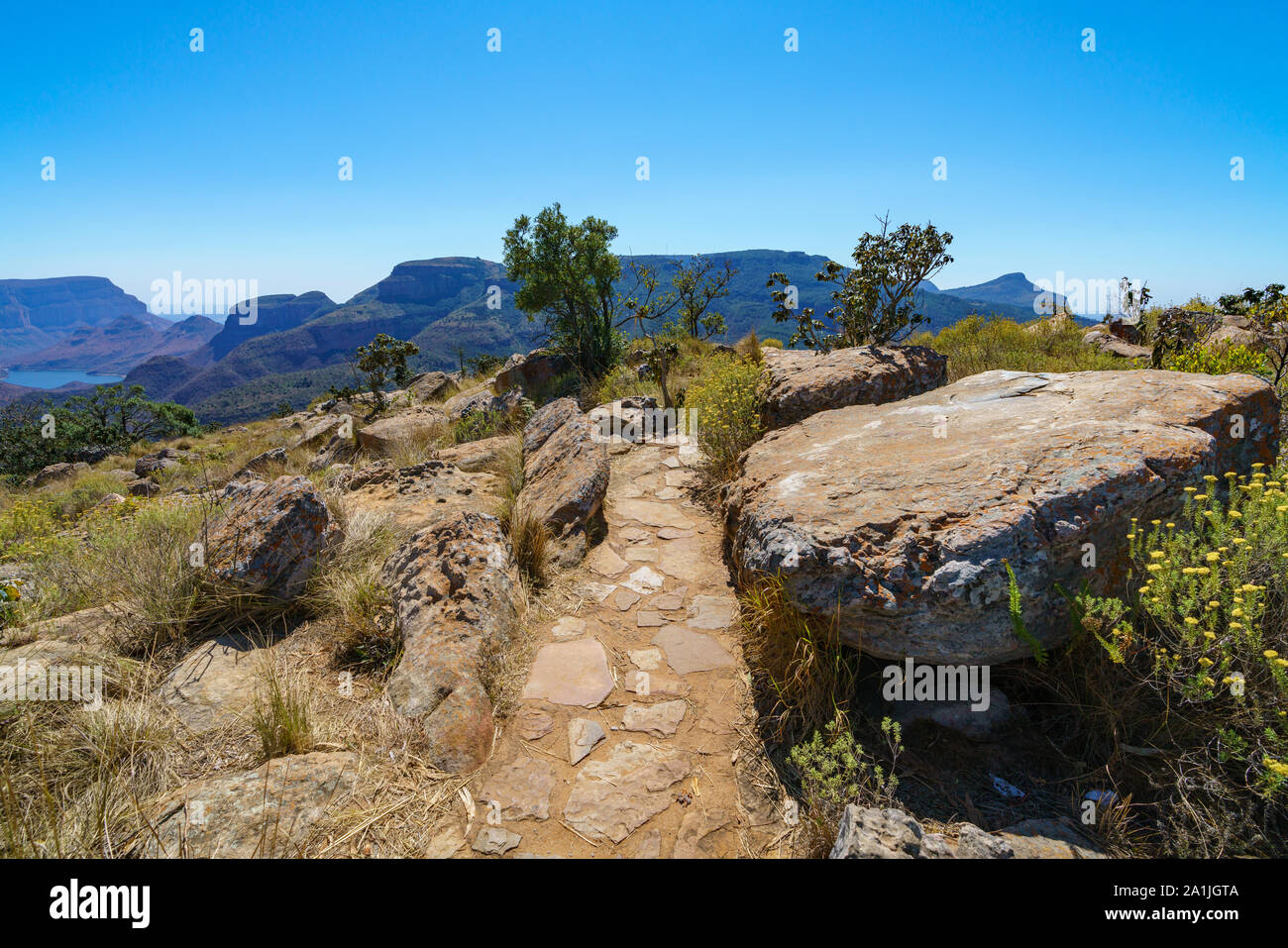 beautiful blyde river canyon from lowveld view in south africa Stock ...