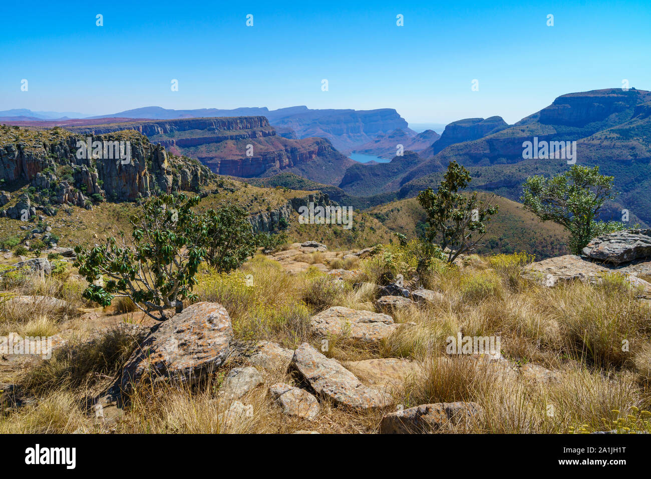 beautiful blyde river canyon from lowveld view in south africa Stock ...