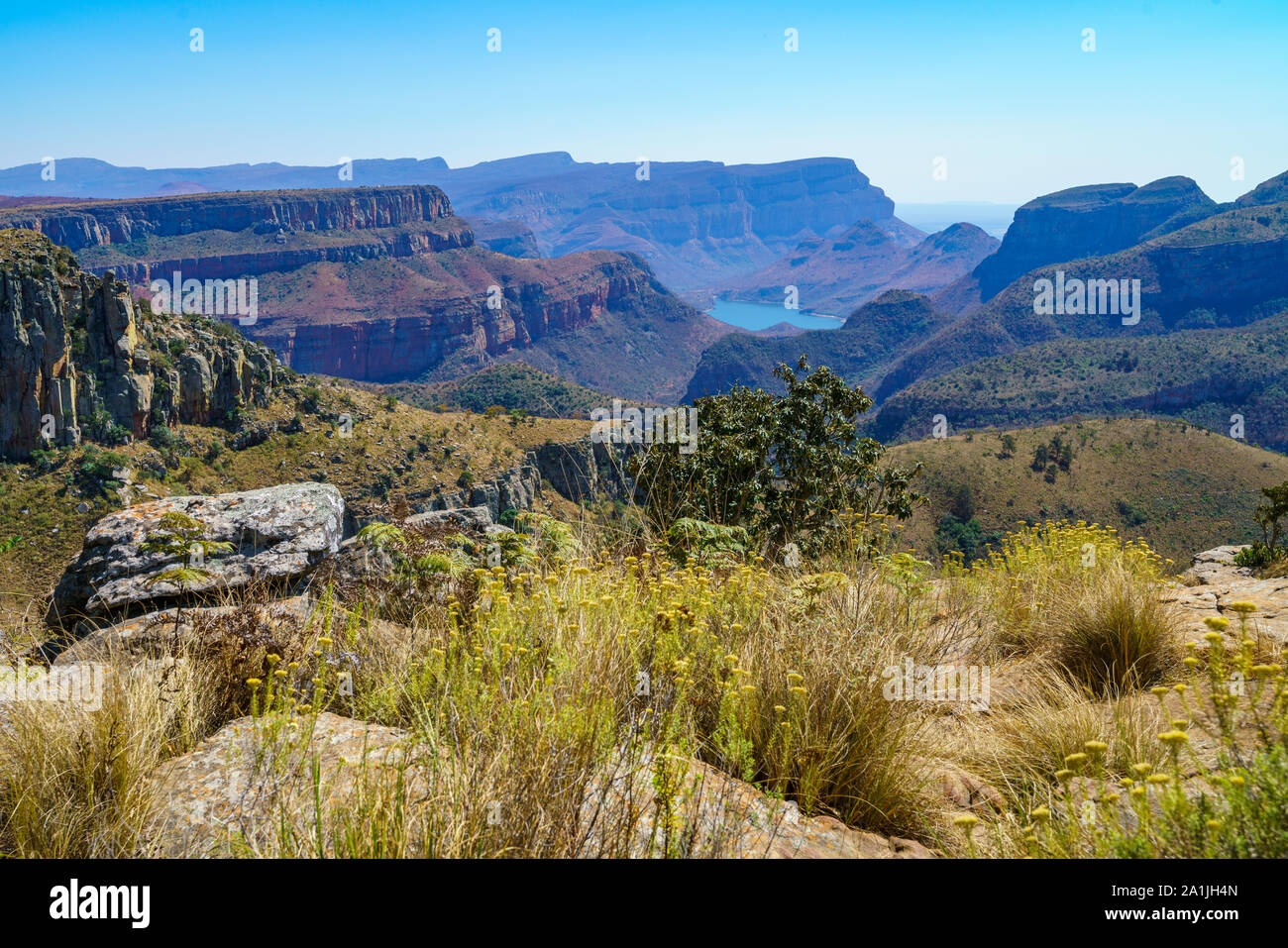beautiful blyde river canyon from lowveld view in south africa Stock ...