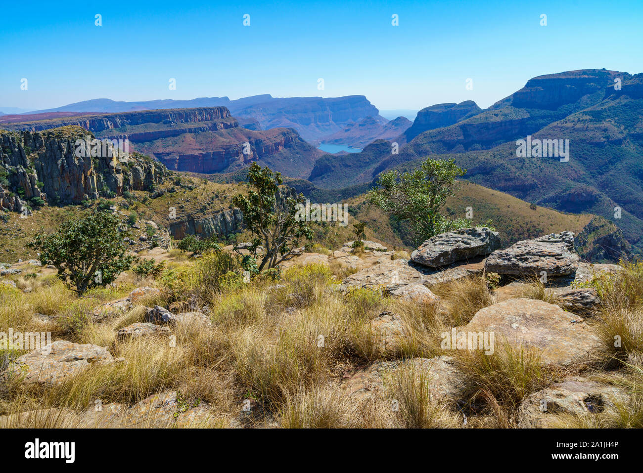 beautiful blyde river canyon from lowveld view in south africa Stock ...