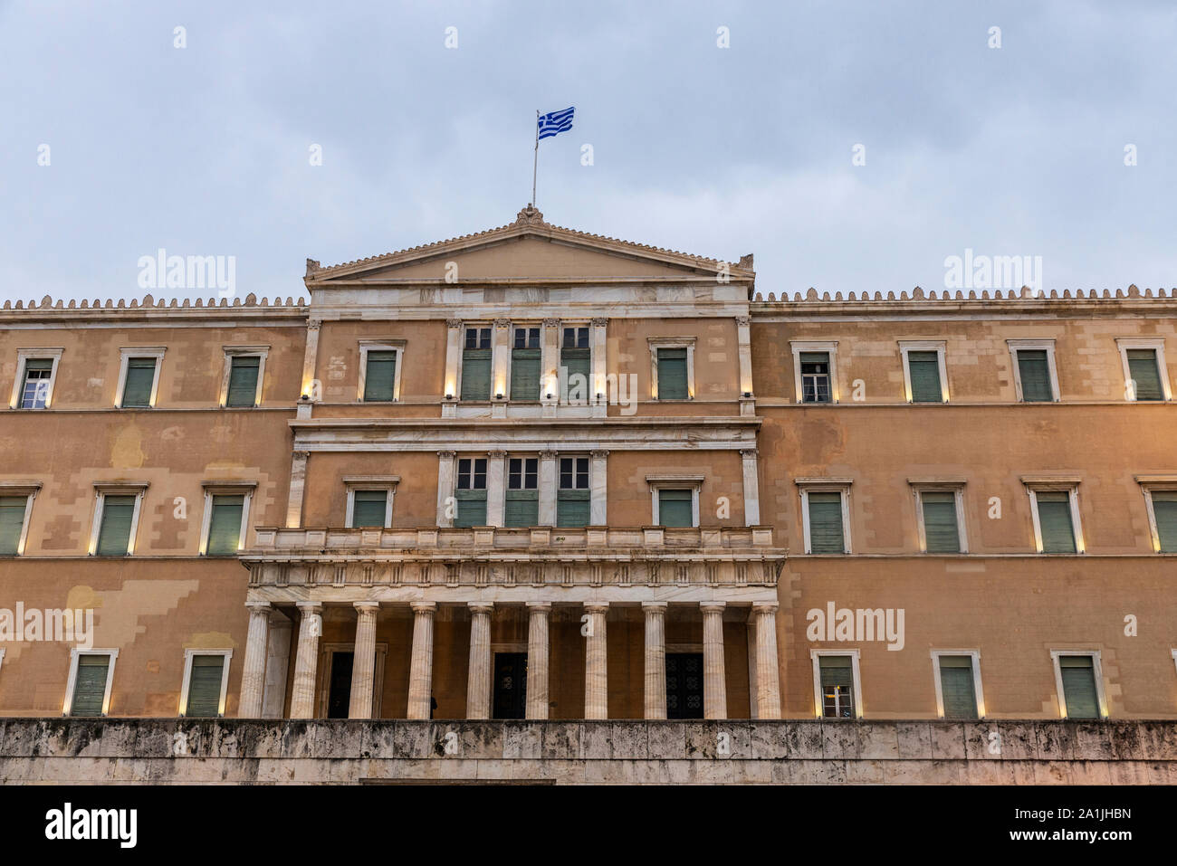 Facade of the Hellenic Parliament in Athens, Greece Stock Photo - Alamy