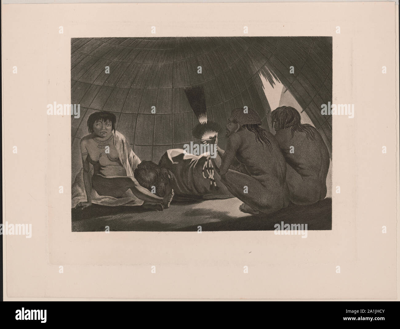 Native family in their home Stock Photo - Alamy