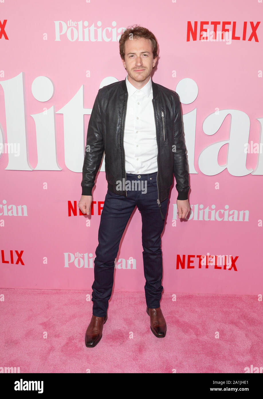 Joseph Mazzello Attends Netflix The Politician Premiere At Dga Theater Photo By Lev Radin