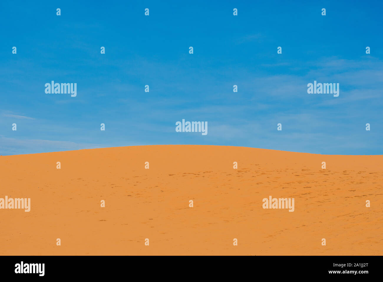 The Red Desert in Vietnam at dawn. Looks like cold desert on Mars Stock ...