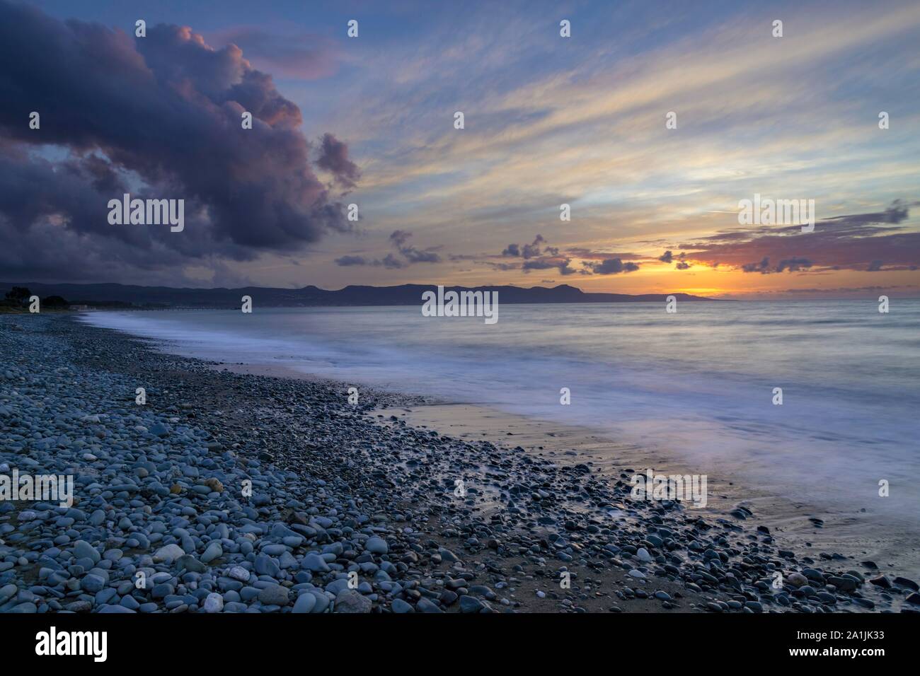 Cyprus beach sunset hi-res stock photography and images - Alamy