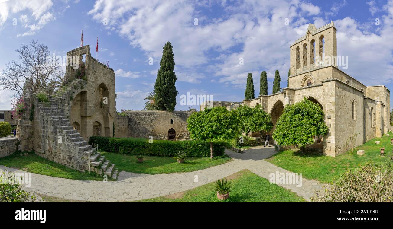 Bellapais monastery ruin hi-res stock photography and images - Alamy