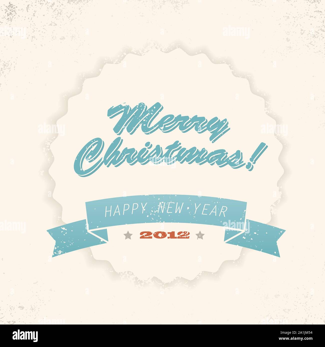 Simple vintage retro Christmas card (blue and yellow Stock Vector Image ... Simple vintage retro Christmas card (blue and yellow Stock Vector Image ...