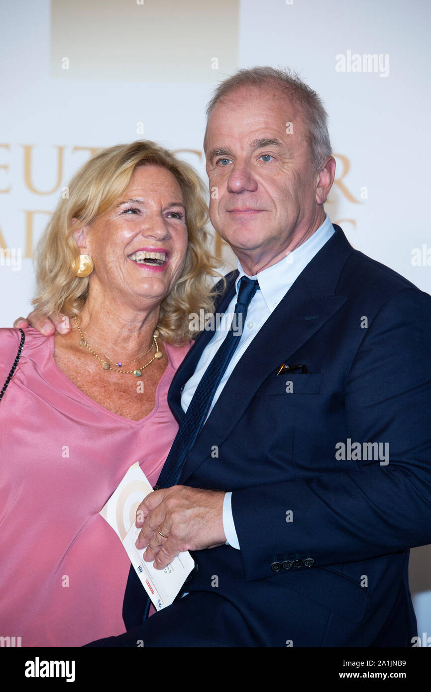 Hubertus MEYER-BURCKHARDT, presenter, wife Dorothee, red carpet, Red ...