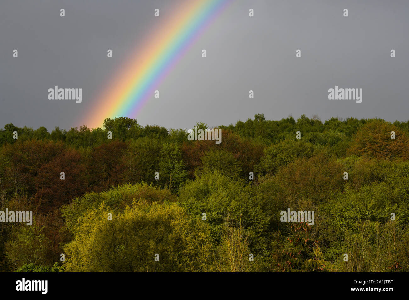 Rainbow in Normandy Stock Photo - Alamy