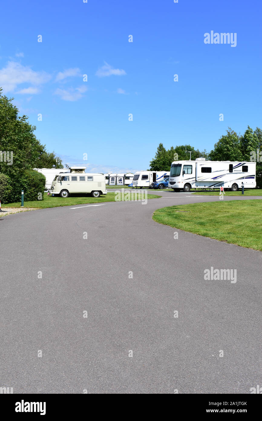The Caravan & Motorhome Club Centenary site at Bransgore in the New ...