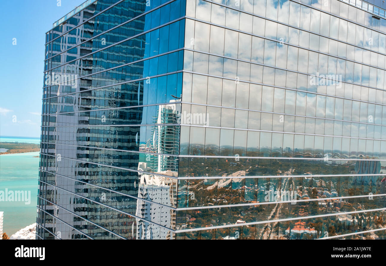 Modern buildings of Downtown Miami with beautiful sky Stock Photo - Alamy
