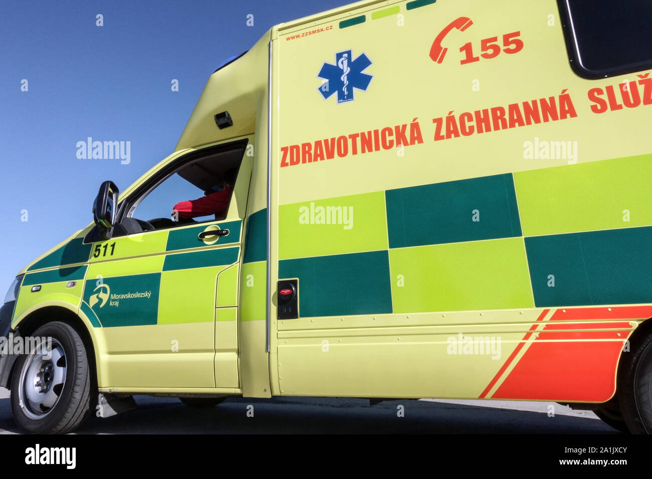 Czech emergency car, Ambulance Czech Republic Czech ambulance Stock Photo - Alamy