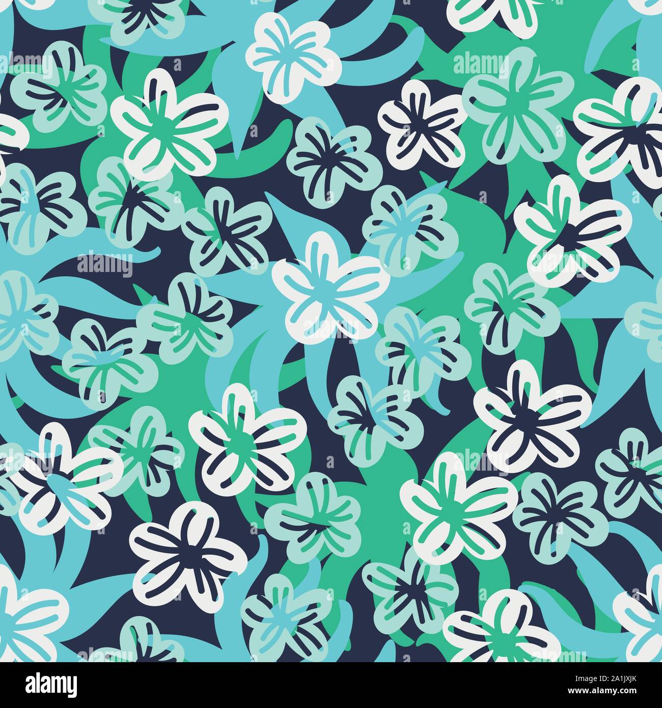 Jade Colored Flowers