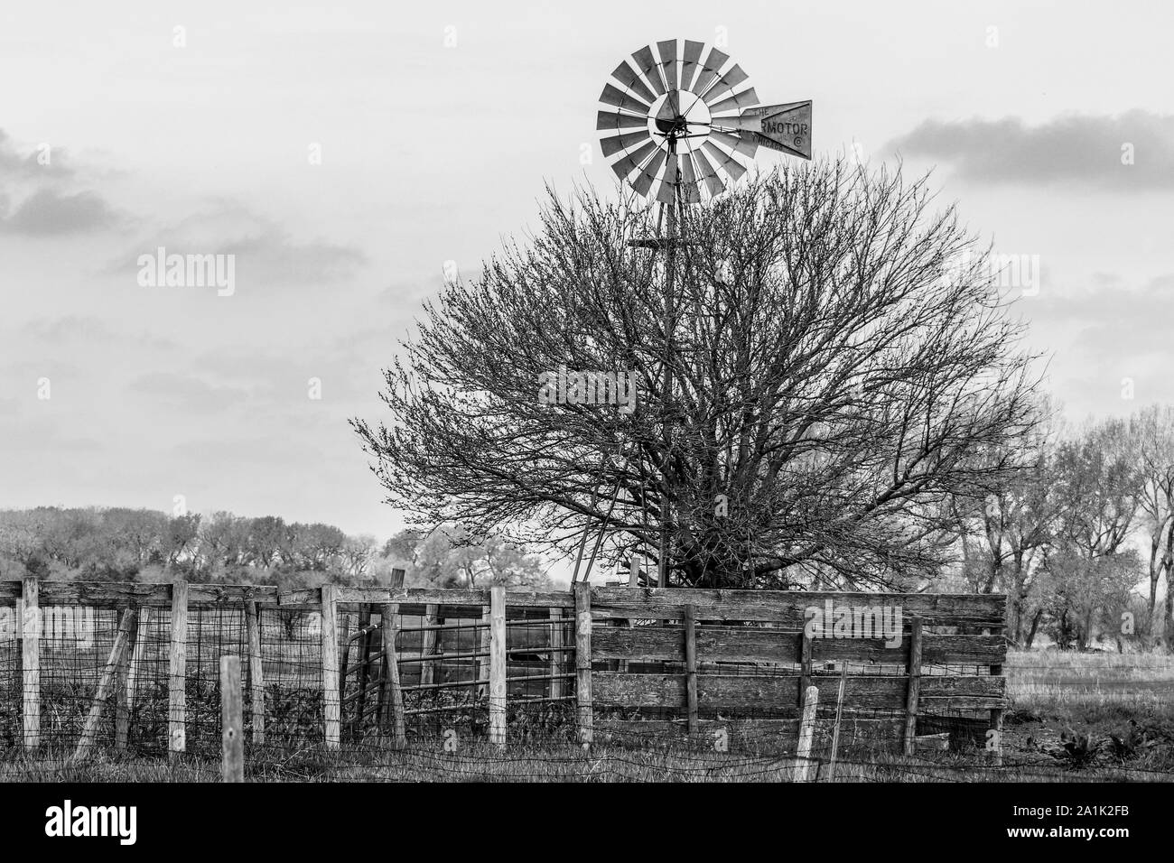 Old Windmill in wood pen Stock Photo - Alamy
