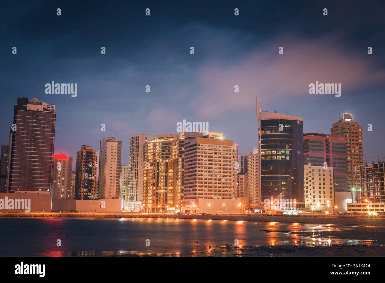 Architecture of Juffair and Manama. Manama, Bahrain Stock Photo - Alamy