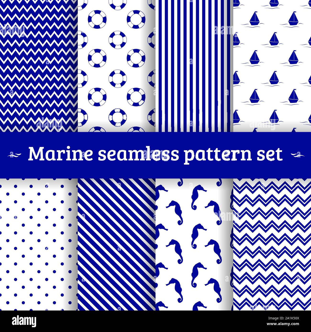 Seamless marine wave patterns hi-res stock photography and images - Alamy
