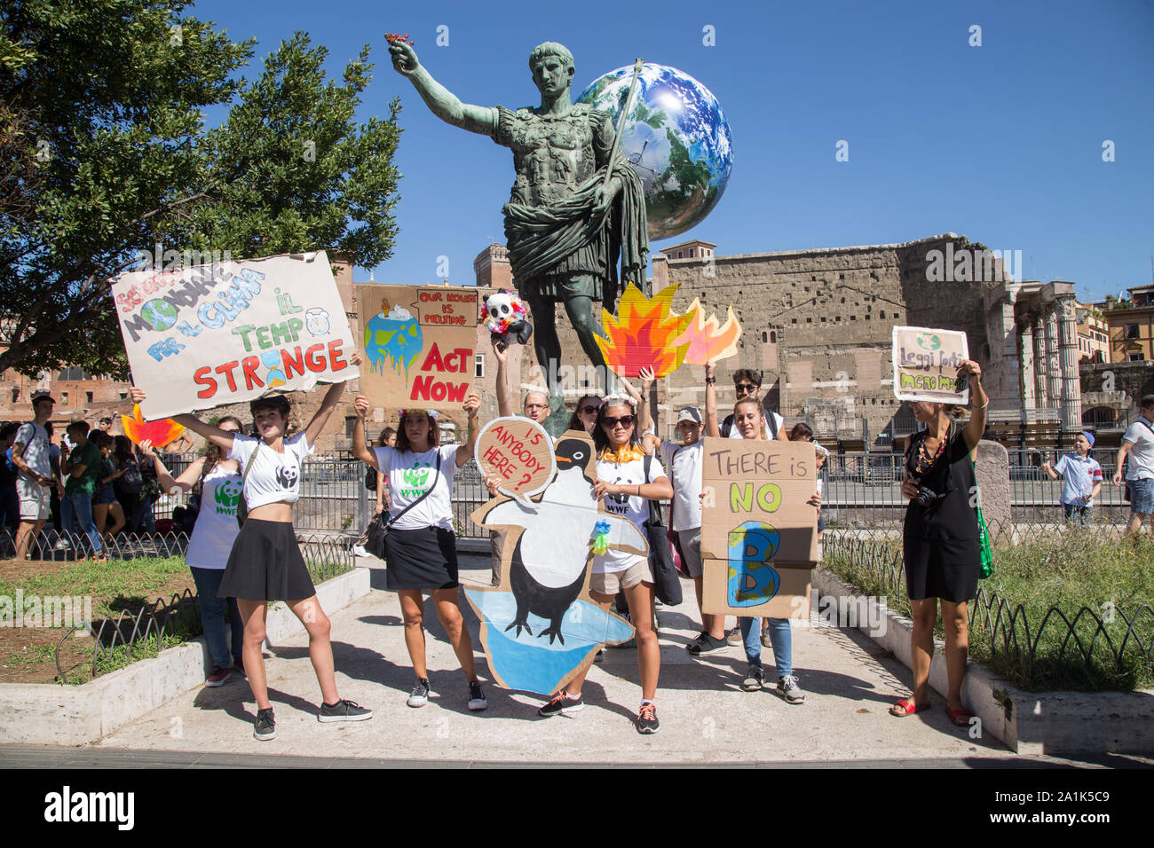 Rome, Italy. 27th Sep, 2019. Third Global Strike for Climate, the ...