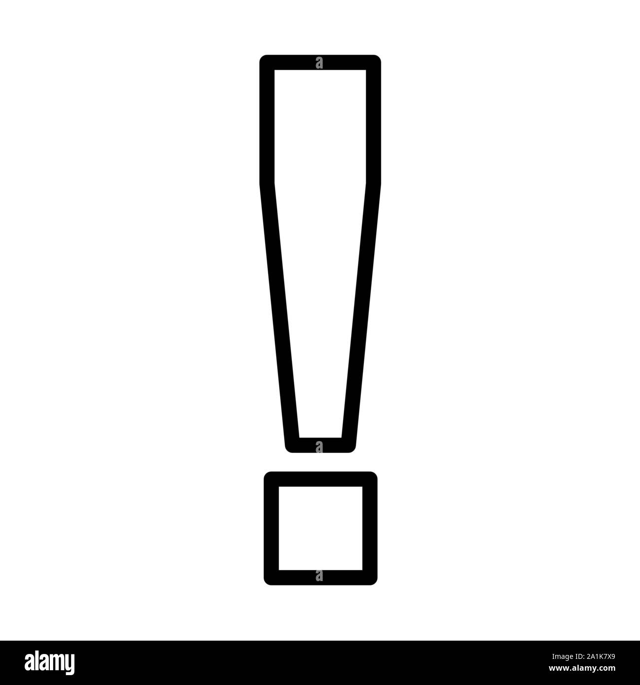 Exclamation sign illustration Stock Vector Image & Art - Alamy
