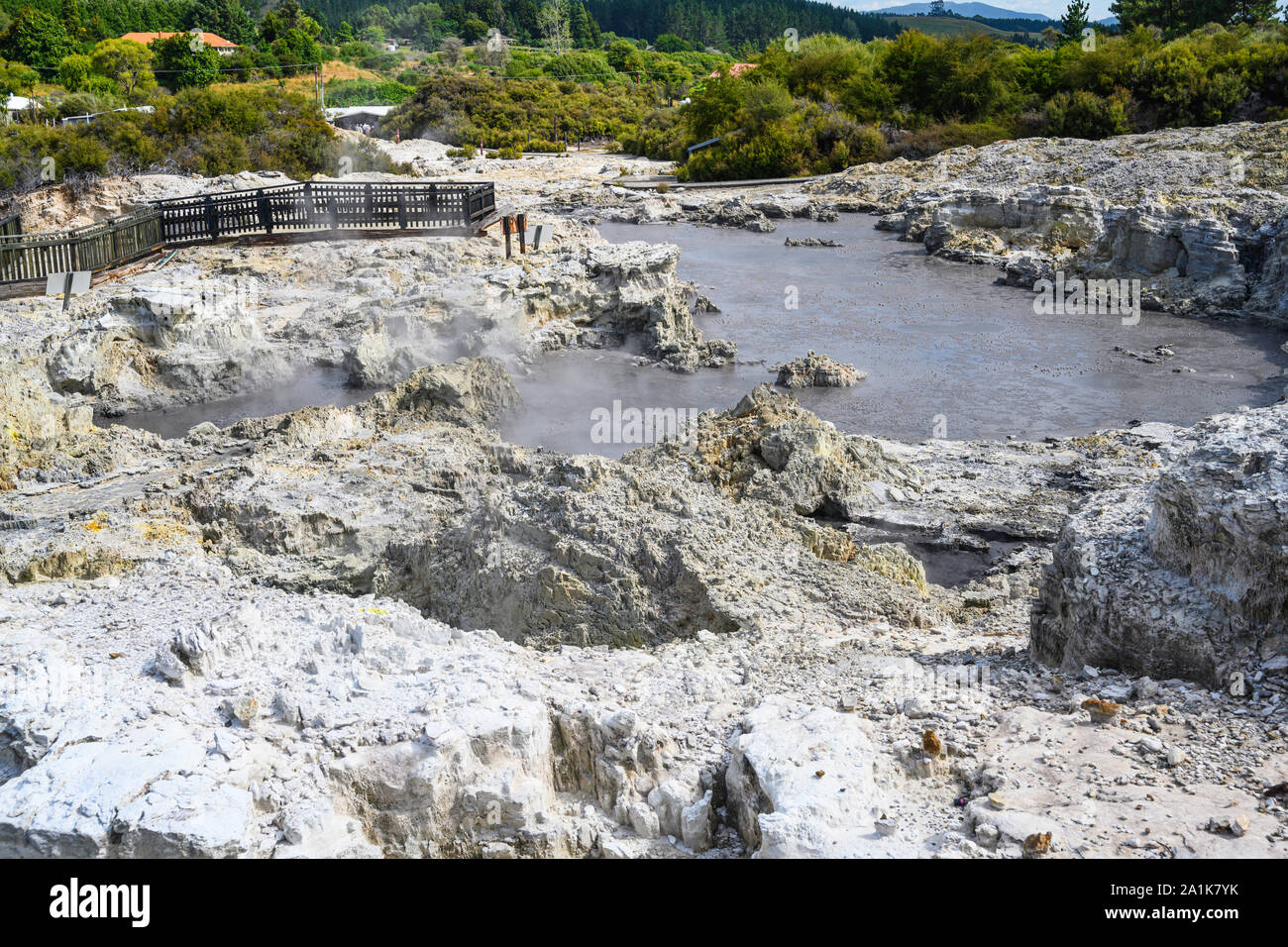 Tikitere, or "Hell's Gate" is a geothermal area and tourist arrtaction ...
