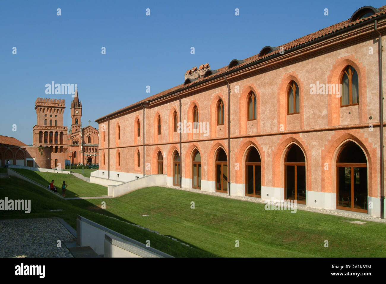 Pollenzo, Piedmont, Italy. The castle of Pollenzo, seat of the ...