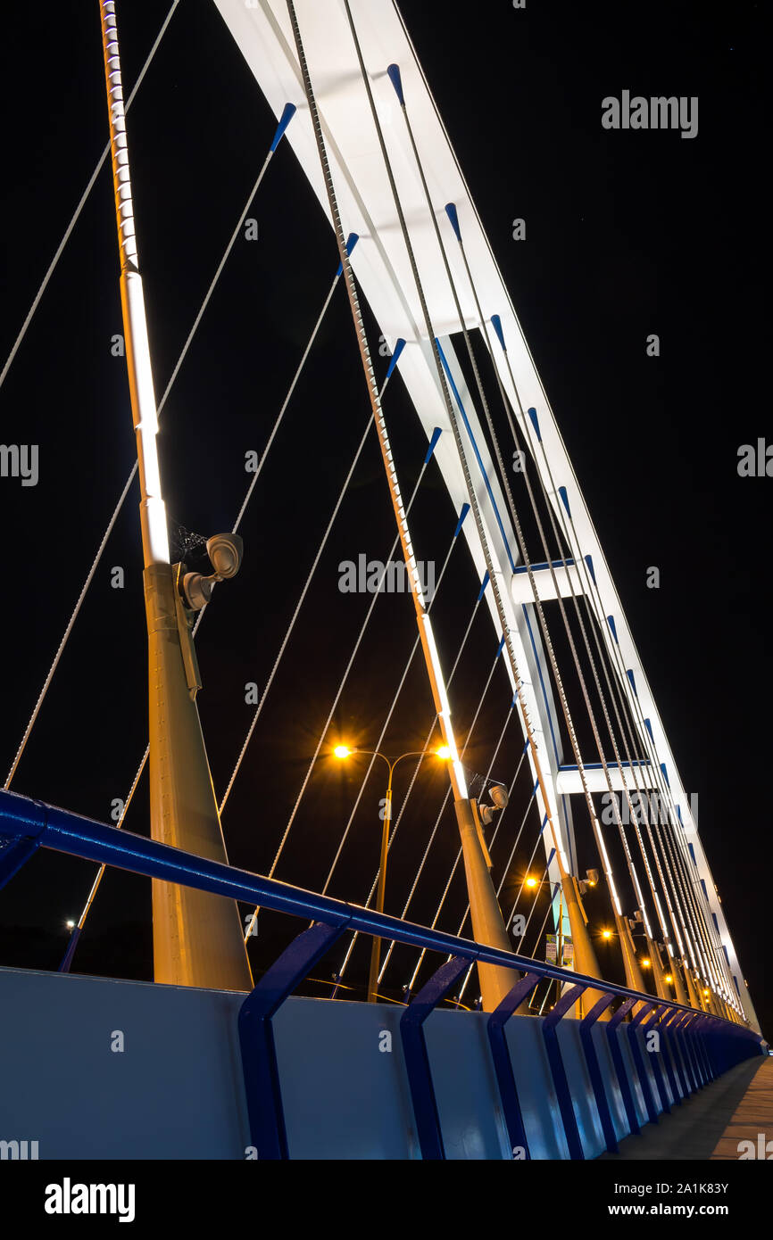 Details of the construction of the Apollo bridge over river Danube ...