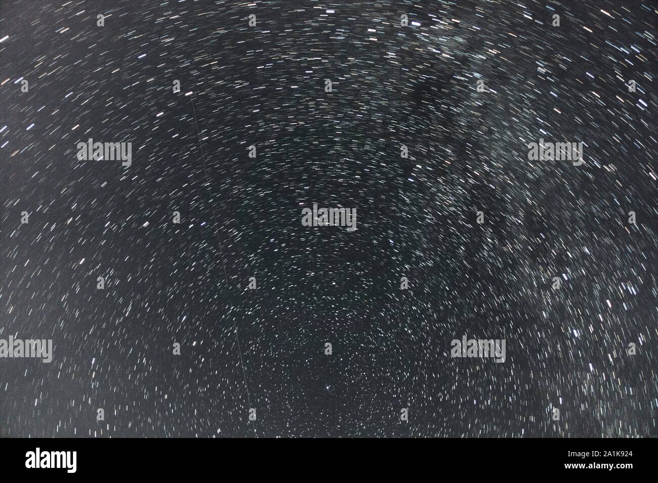 Milky Way and Stars Moving Across the Night Sky Stock Photo - Alamy