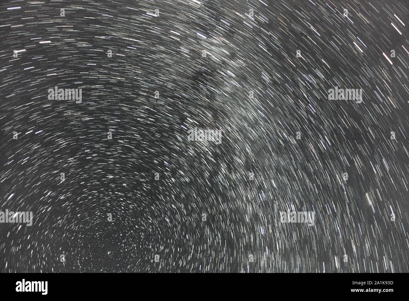 Milky Way and Stars Moving Across the Night Sky Stock Photo - Alamy