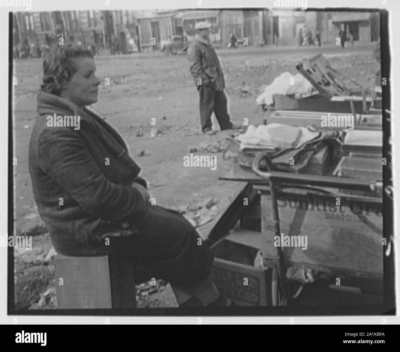 City, usa, street perspective usa Black and White Stock Photos & Images ...