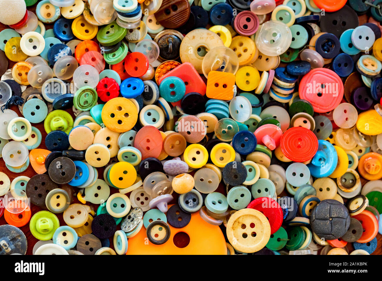 Close up variety of sewing colorful buttons as a background Stock Photo ...