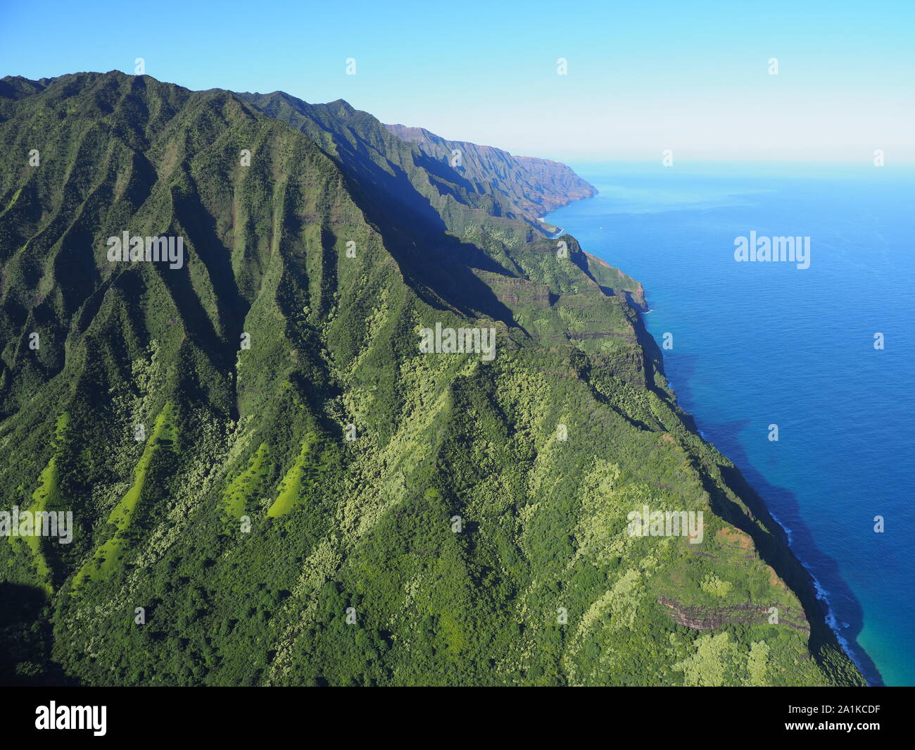Aerial view of na pali coast hi-res stock photography and images - Alamy