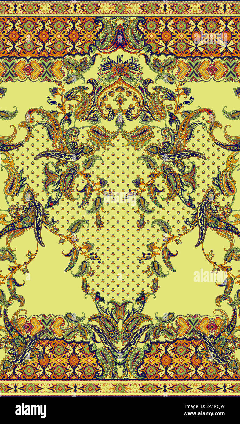 Traditional paisley pattern. Ethnic background for your design Stock ...