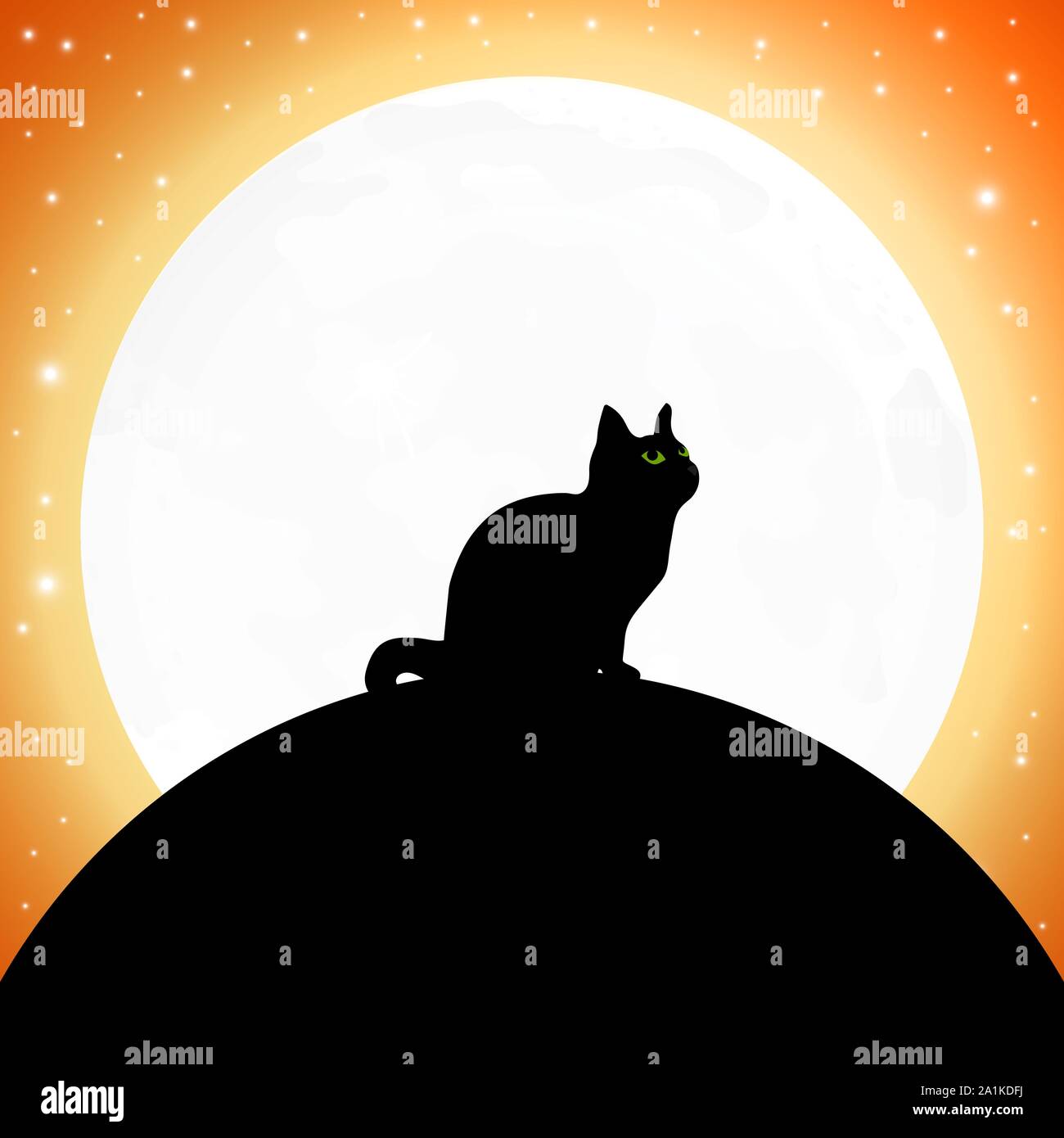 Moon and stars clipart hi-res stock photography and images - Alamy