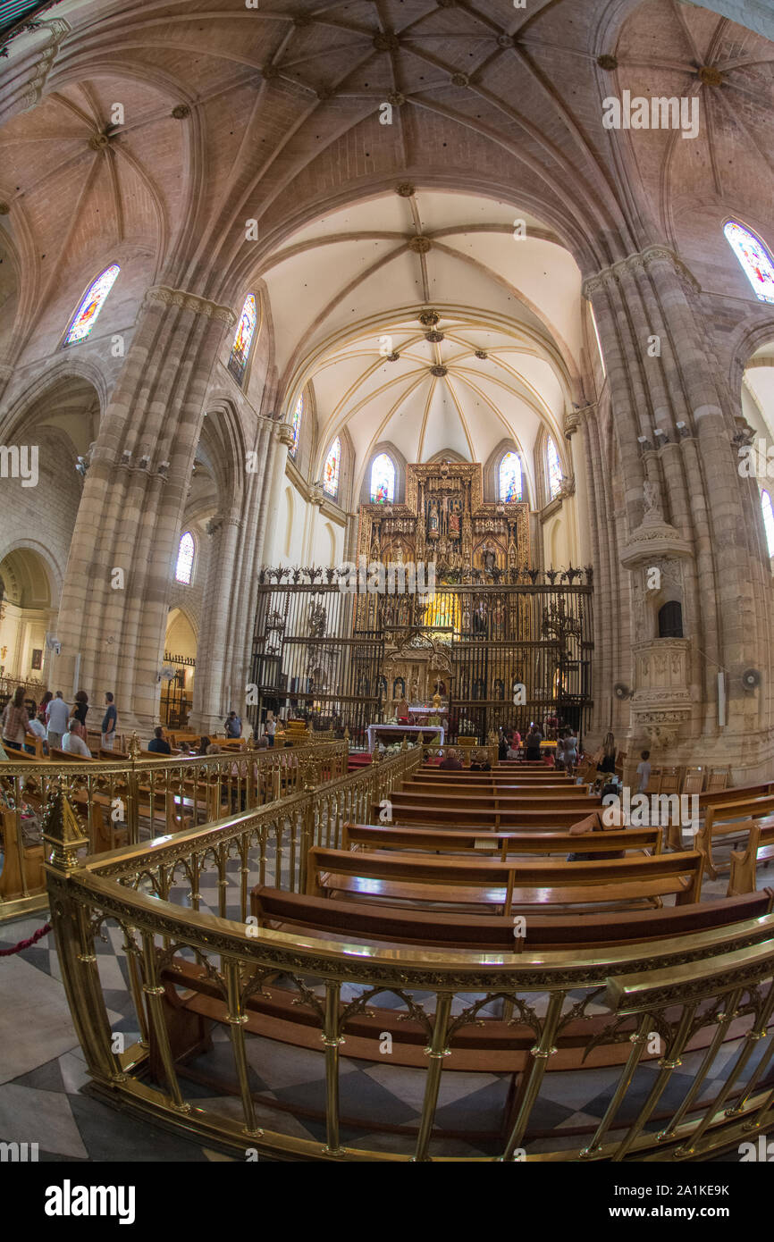 Interior of the La Santa Iglesia Cathedral of Santa Maria, Murcia ...