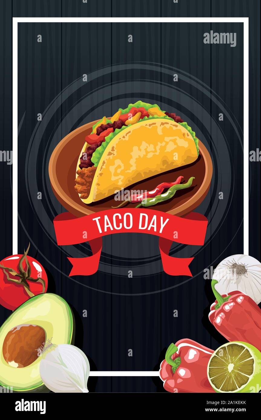 National Taco Day Celebration design Stock Vector Image & Art - Alamy