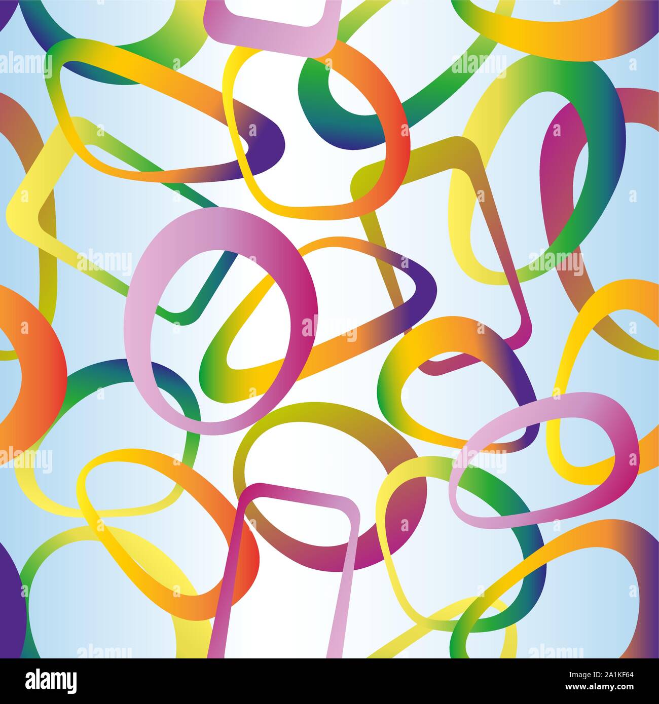 Seamless Abstract Background, Tile Pattern with Colorful Rings. Vector ...