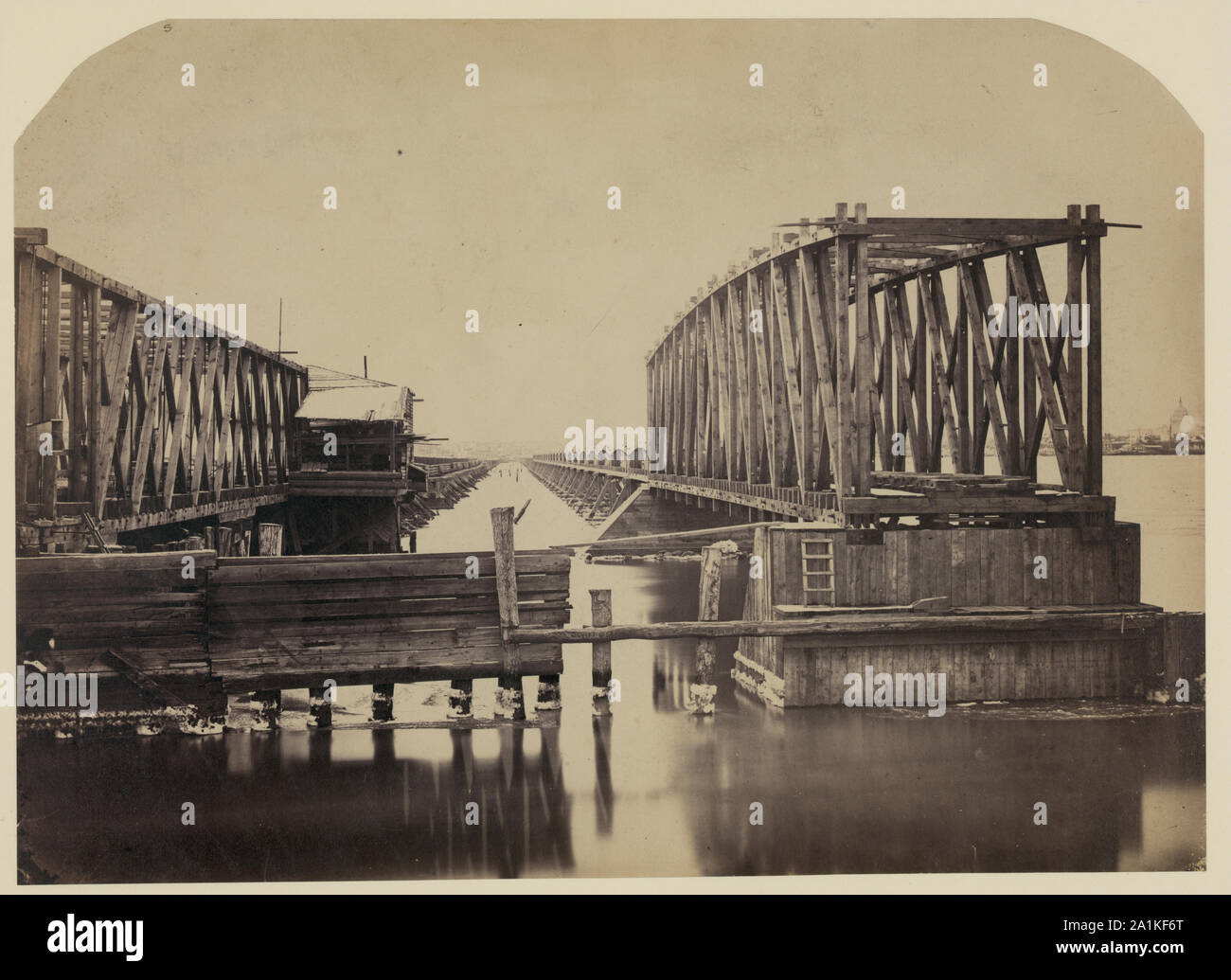 New bridge over Potomac River on the Washington, Alexandria and ...