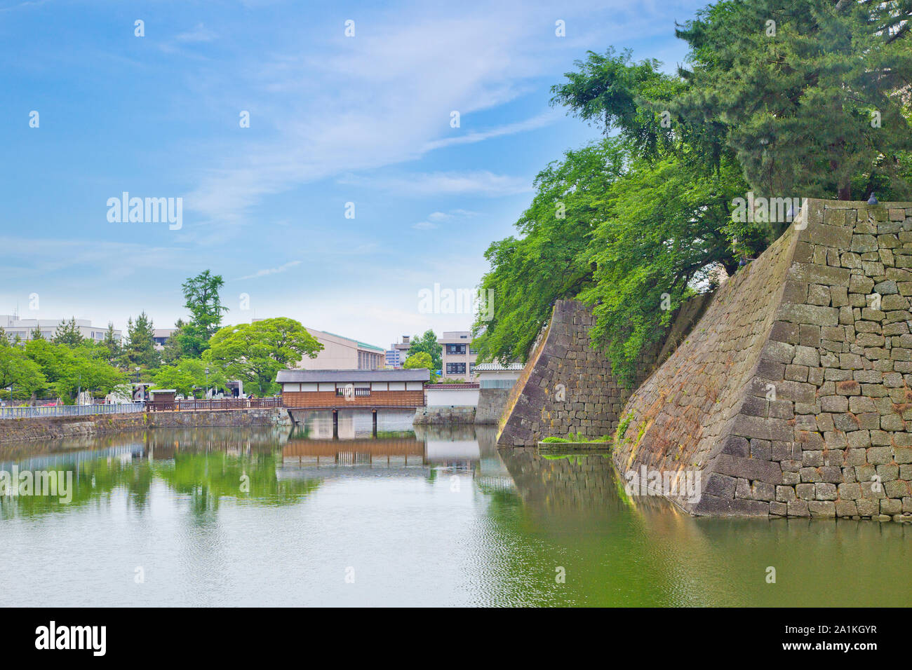 Fukui castle ruins at Fukui prefecture, Japan Stock Photo - Alamy