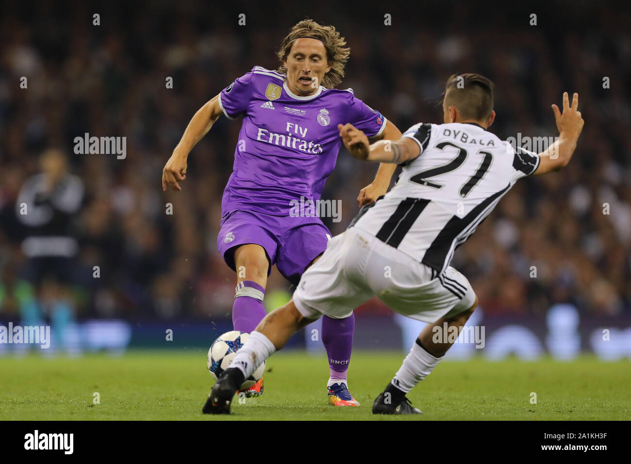 Luka Modric of Real Madrid and Paulo Dybala of Juventus - Juventus v ...