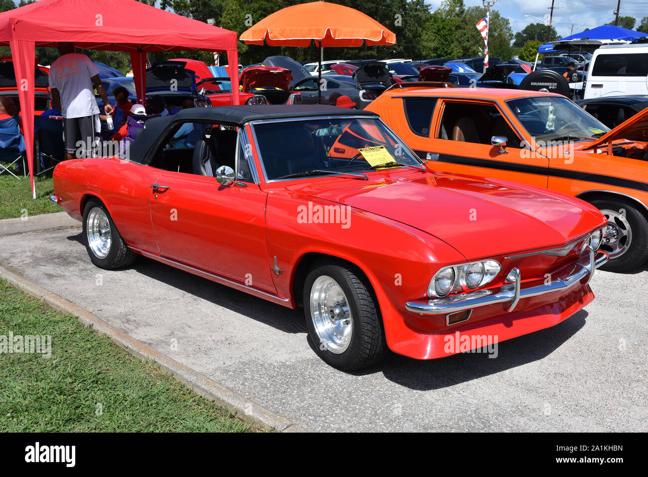 1964 red chevrolet corvair hi-res stock photography and images - Alamy