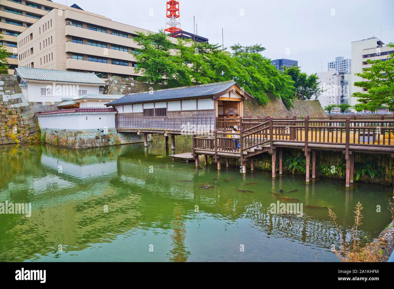 Fukui castle ruins at Fukui prefecture, Japan Stock Photo - Alamy